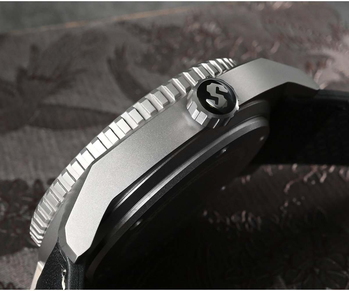 San Martin 43mm Original Design dress watch sapphire crystal Grade 5 ...