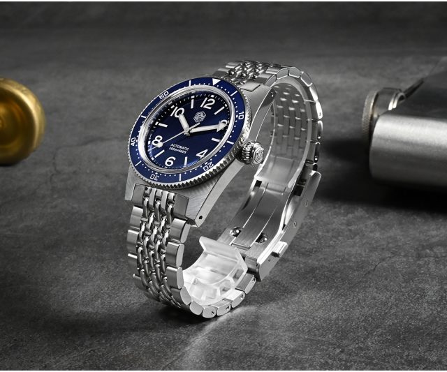 San Martin Watches New 37mm 62Mas Men Luxury Diving Watch Automatic ...