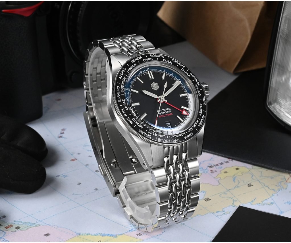 San Martin New Original Design Fashion GMT 39.5mm Men Sports Watch NH34 ...